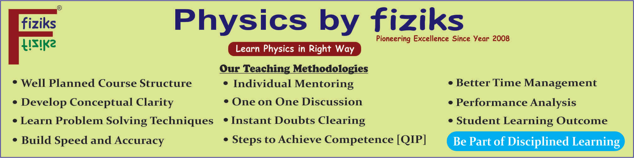 Home - An Institute for IIT JAM, CSIR NET JRF, JEST, TIFR Physics Coaching